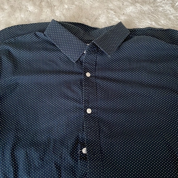 Old Navy | Shirts | Blue Polka Dot Button Down | Poshmark